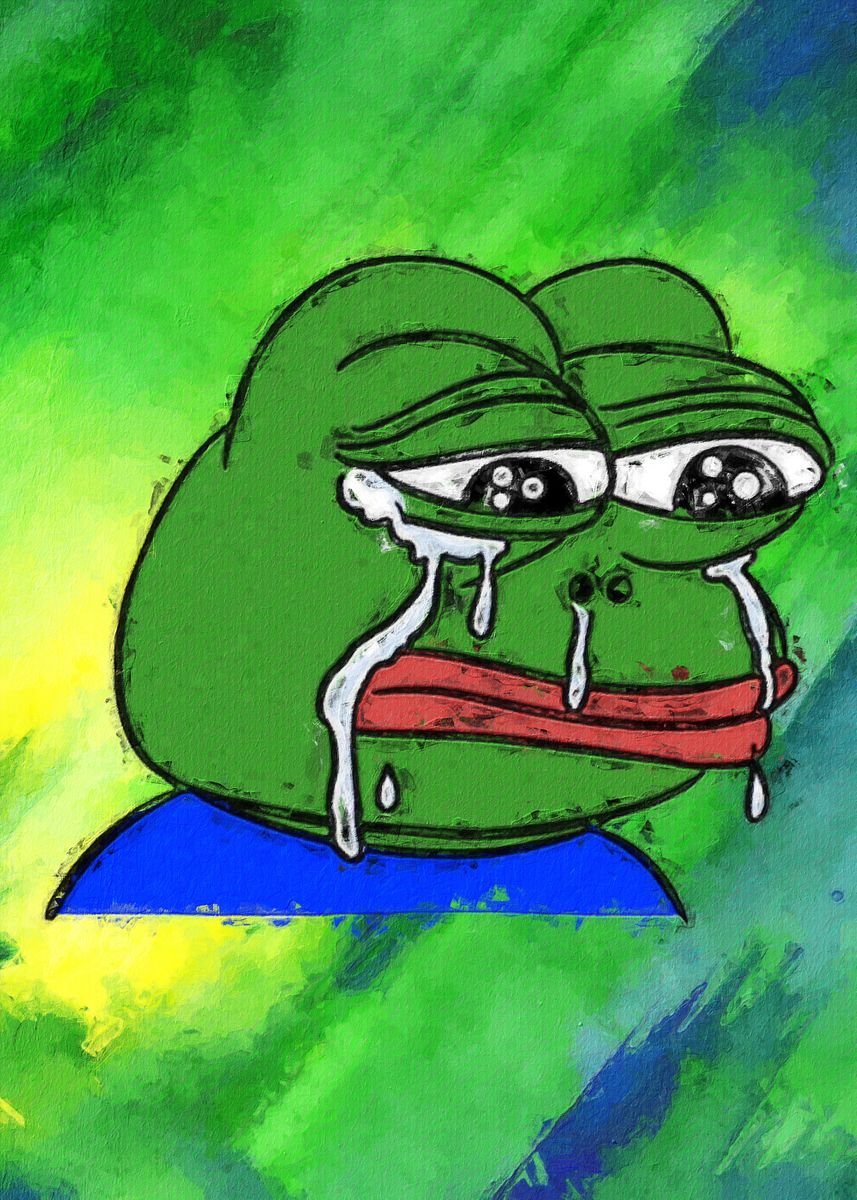 'Pepe the Frog' Poster, picture, metal print, paint by Meme Daily ...