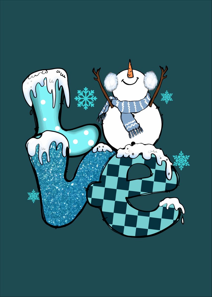 'Love' Poster, picture, metal print, paint by Aesthetic Posters | Displate