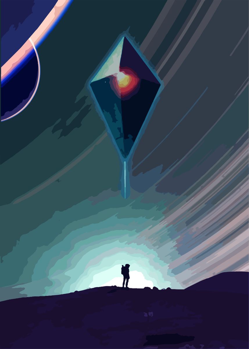 'No Mans Sky' Poster, picture, metal print, paint by MJ Mahadva | Displate