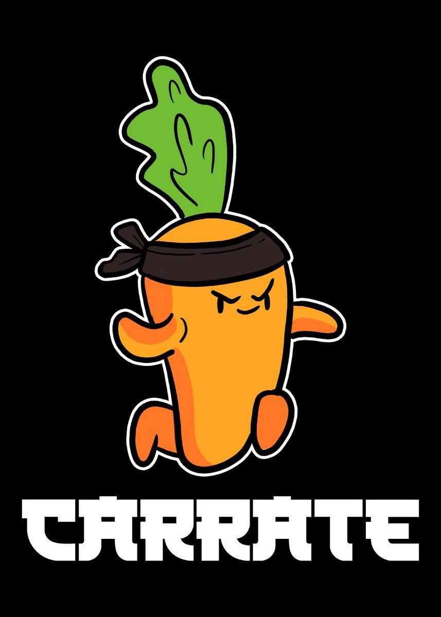 'Carrate Karate Master Gift' Poster, picture, metal print, paint by ...