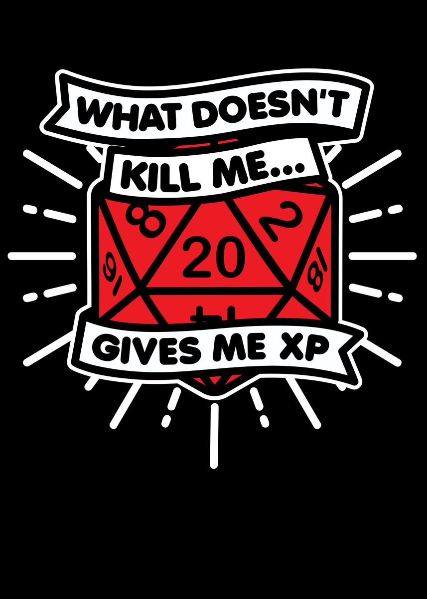 'Gives Me XP' Poster, picture, metal print, paint by Detour Shirts ...