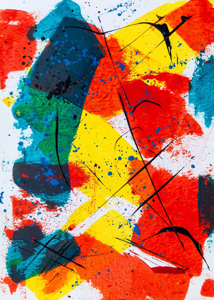 'Abstract Painting' Poster, picture, metal print, paint by crbn design ...