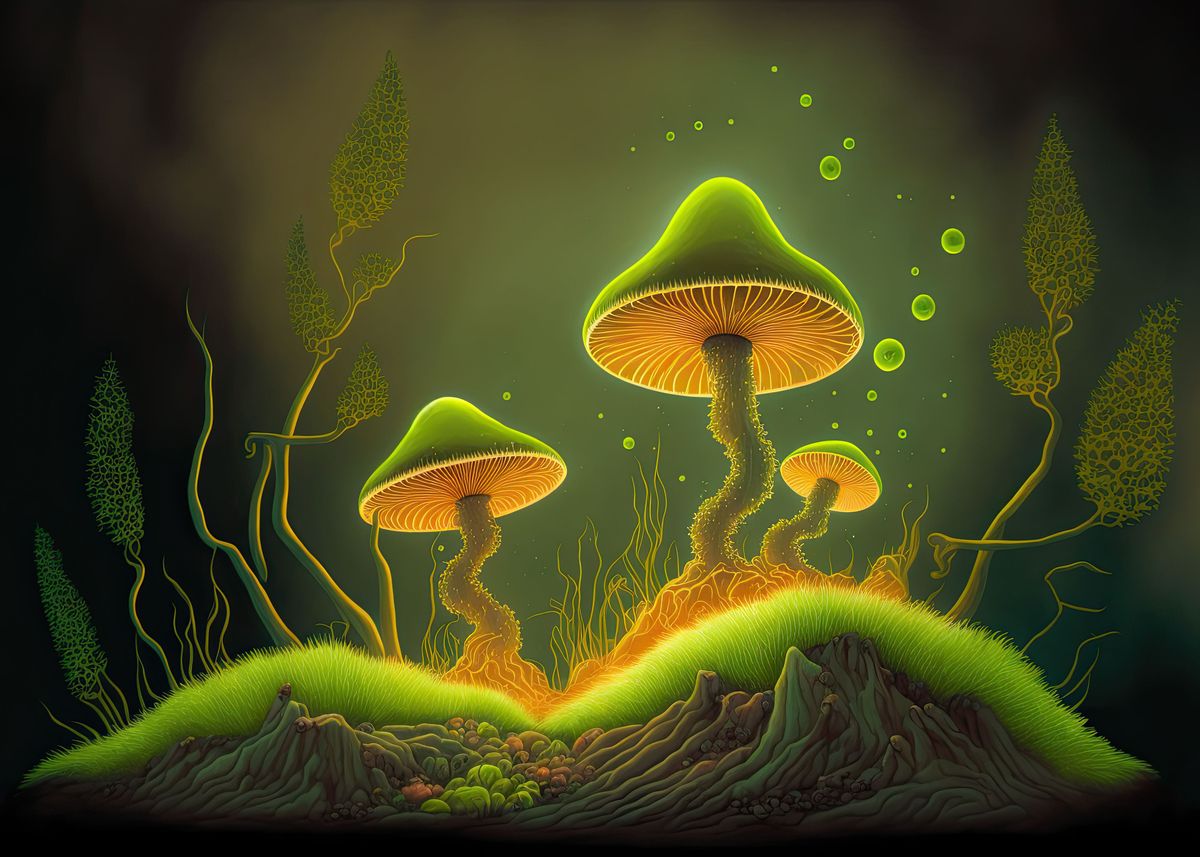 'Funghi' Poster by VikingWayOfLife Design | Displate