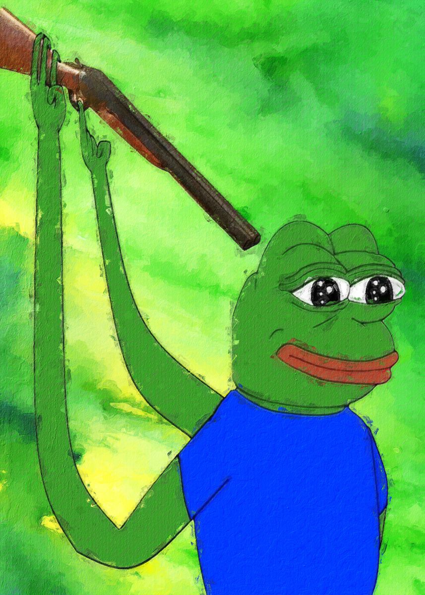 'Pepe the Frog' Poster, picture, metal print, paint by Meme Daily ...