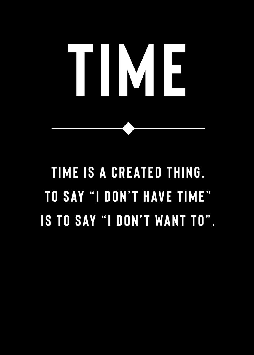'TIME' Poster, picture, metal print, paint by Reality Art | Displate