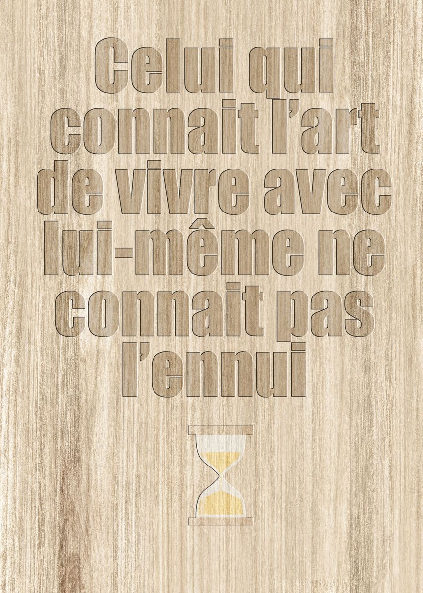 'ENNUI' Poster, picture, metal print, paint by TroisiemeOeil | Displate