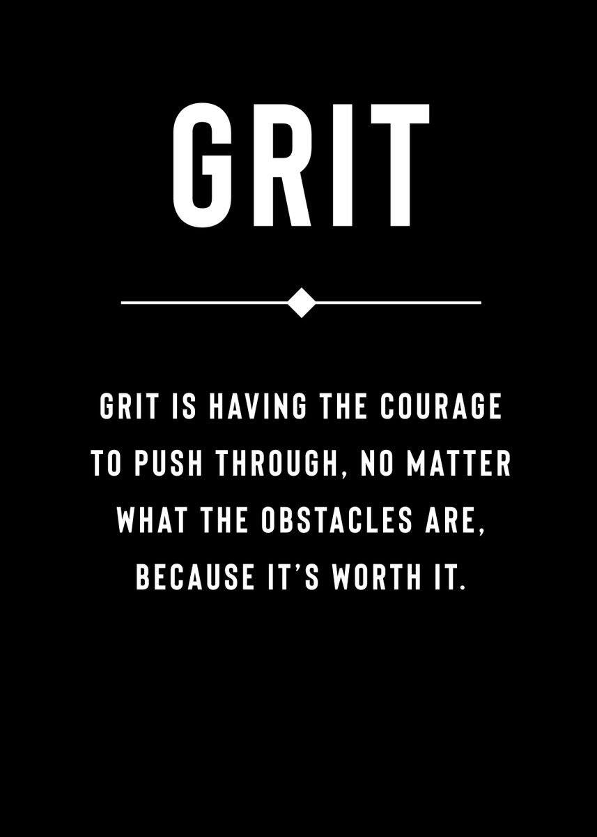 'GRIT' Poster, picture, metal print, paint by Reality Art | Displate