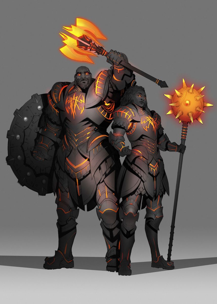 'Stonewards' Poster, picture, metal print, paint by Petar Penev | Displate