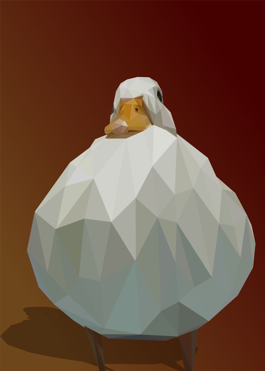 'pathetic' Poster, picture, metal print, paint by Lowpoly Posters ...