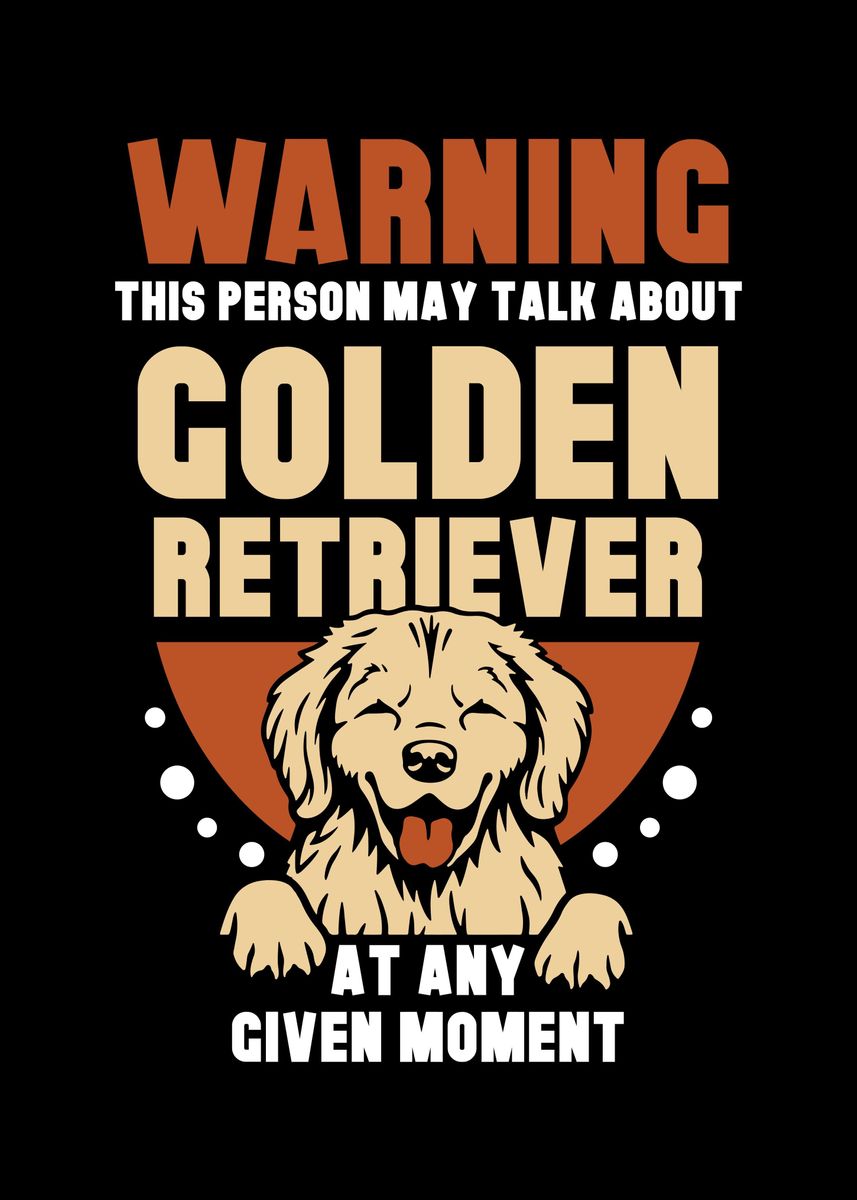 'Golden Retriever' Poster, picture, metal print, paint by Sebastian ...