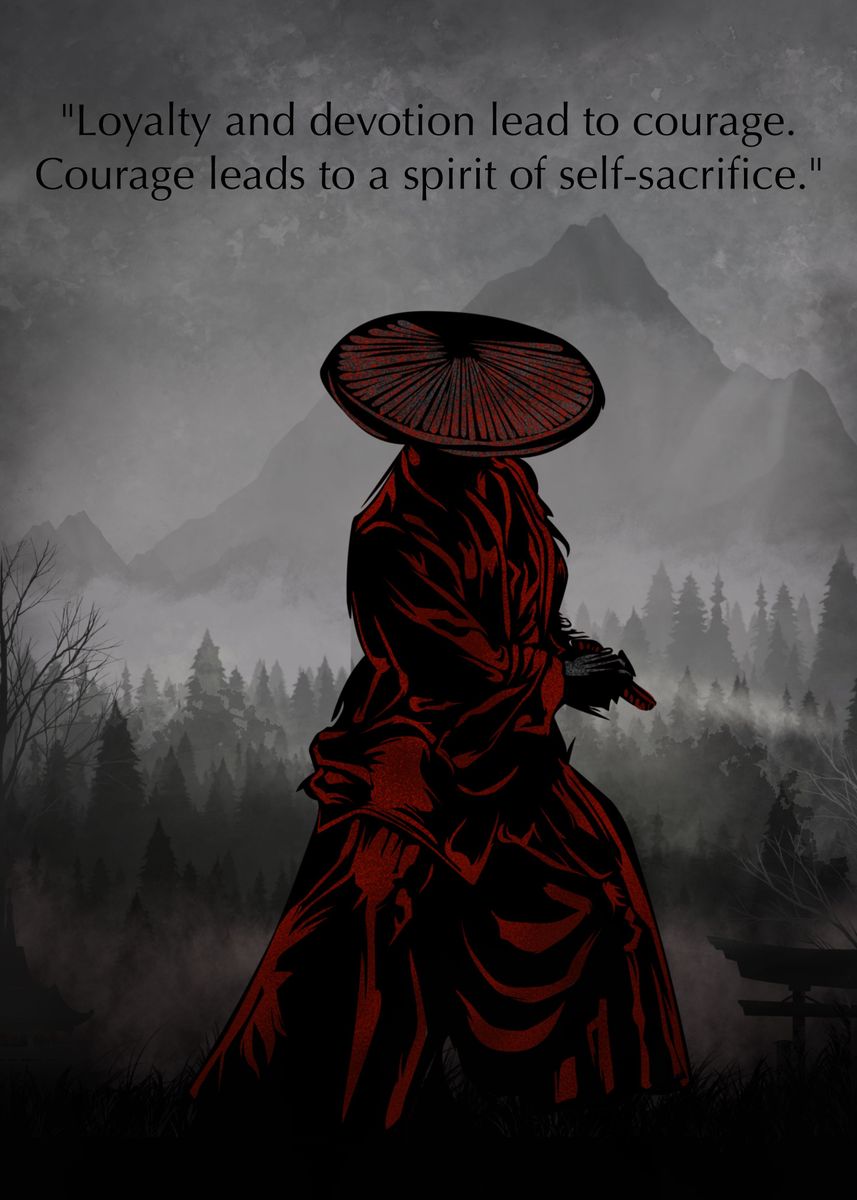'Quote samurai art' Poster, picture, metal print, paint by Japanese ...