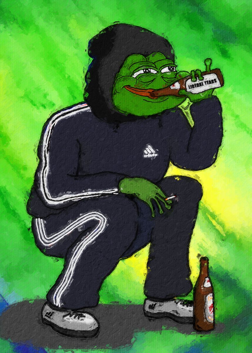 'Pepe the Frog' Poster, picture, metal print, paint by Meme Daily | Displate