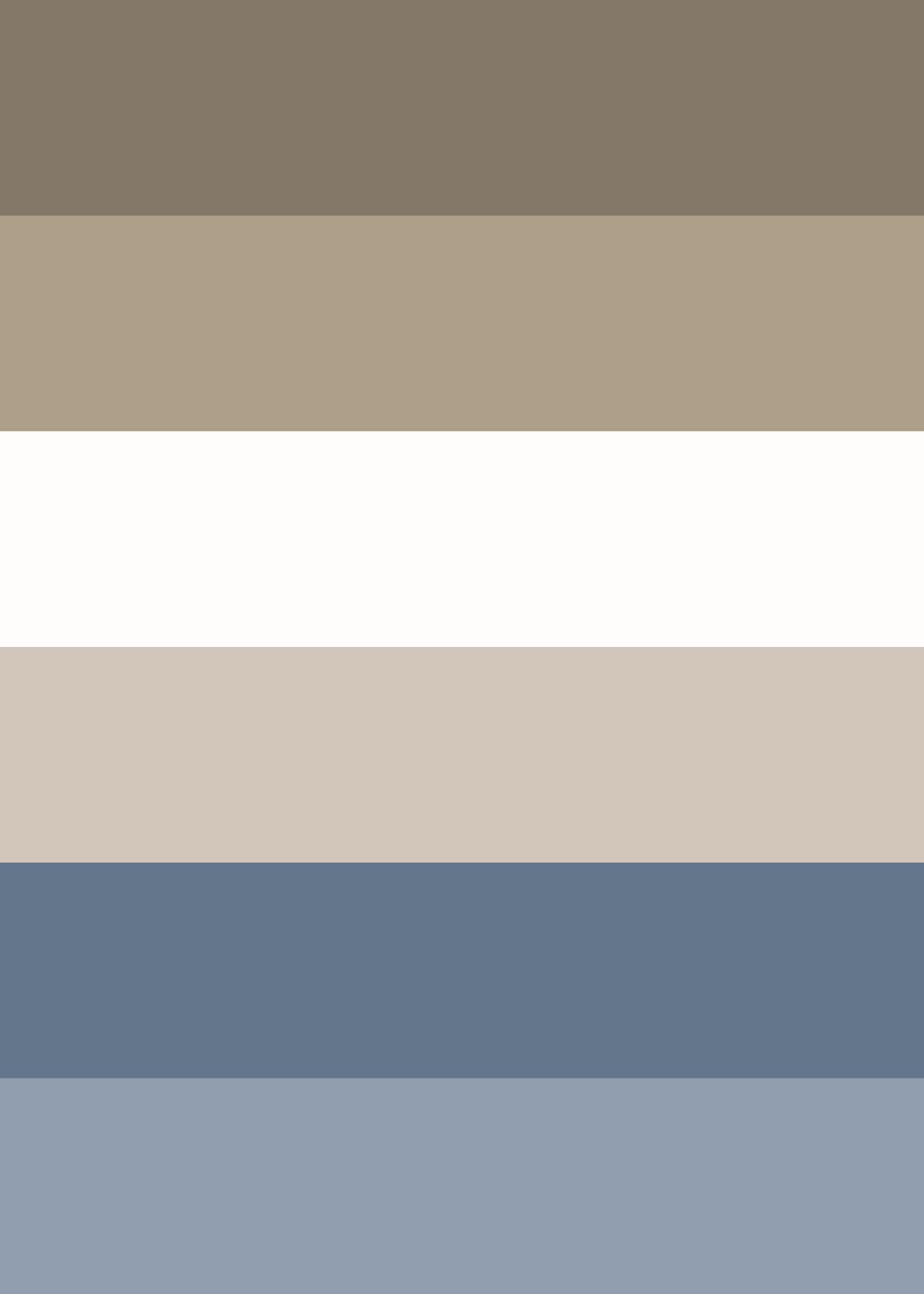 'Belge Color Palette' Poster, picture, metal print, paint by Qreative ...