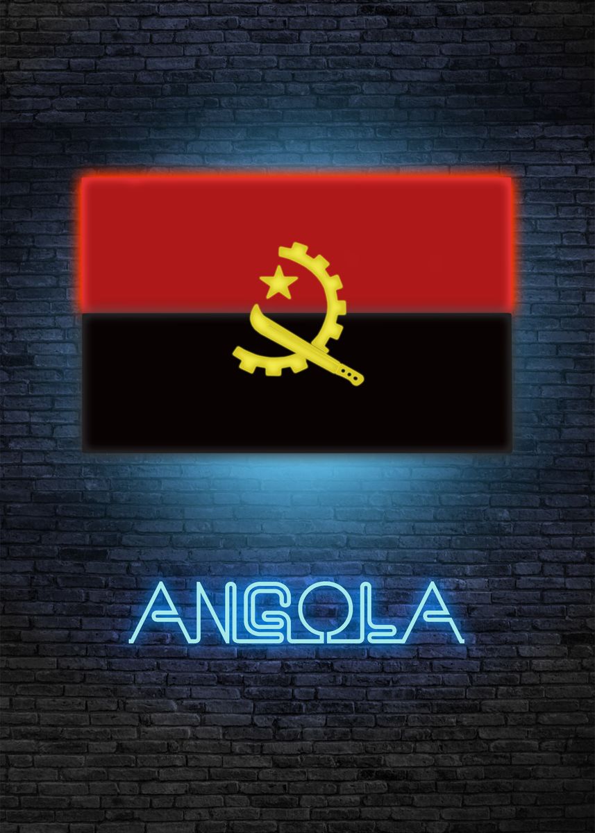 'ANGOLA' Poster, picture, metal print, paint by TroisiemeOeil | Displate