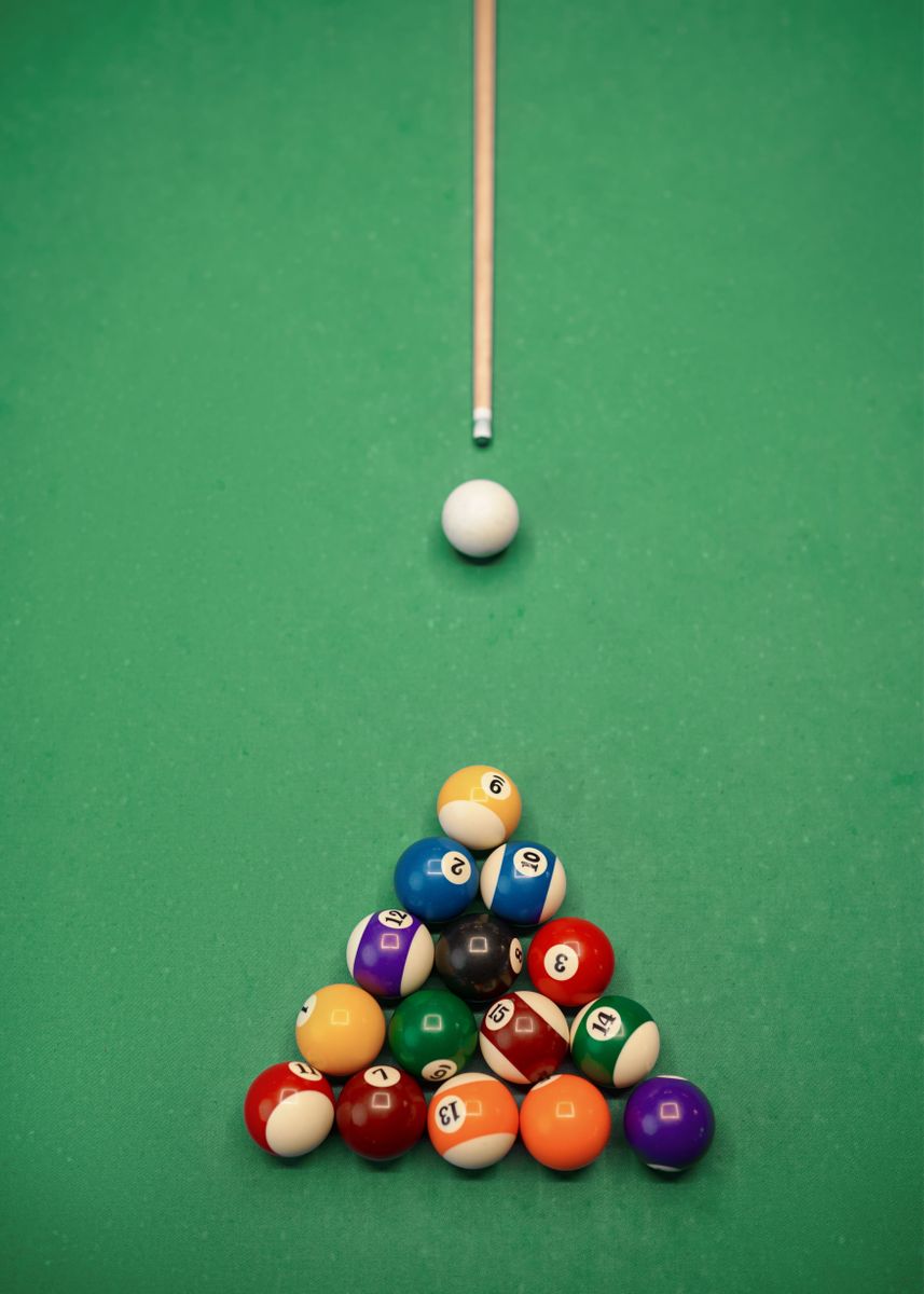 'Billiard' Poster, picture, metal print, paint by Rois Lois | Displate