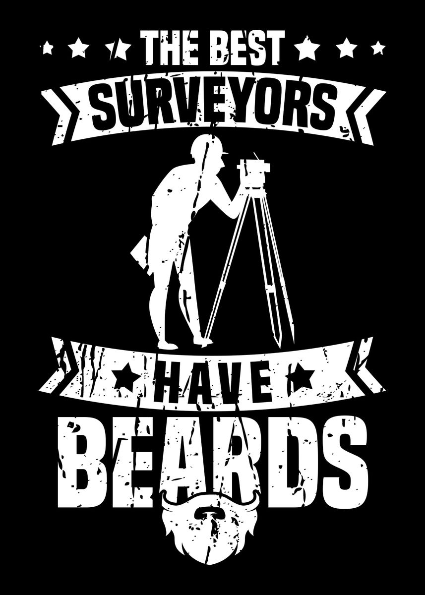 'Surveyor Surveying' Poster, picture, metal print, paint by ...