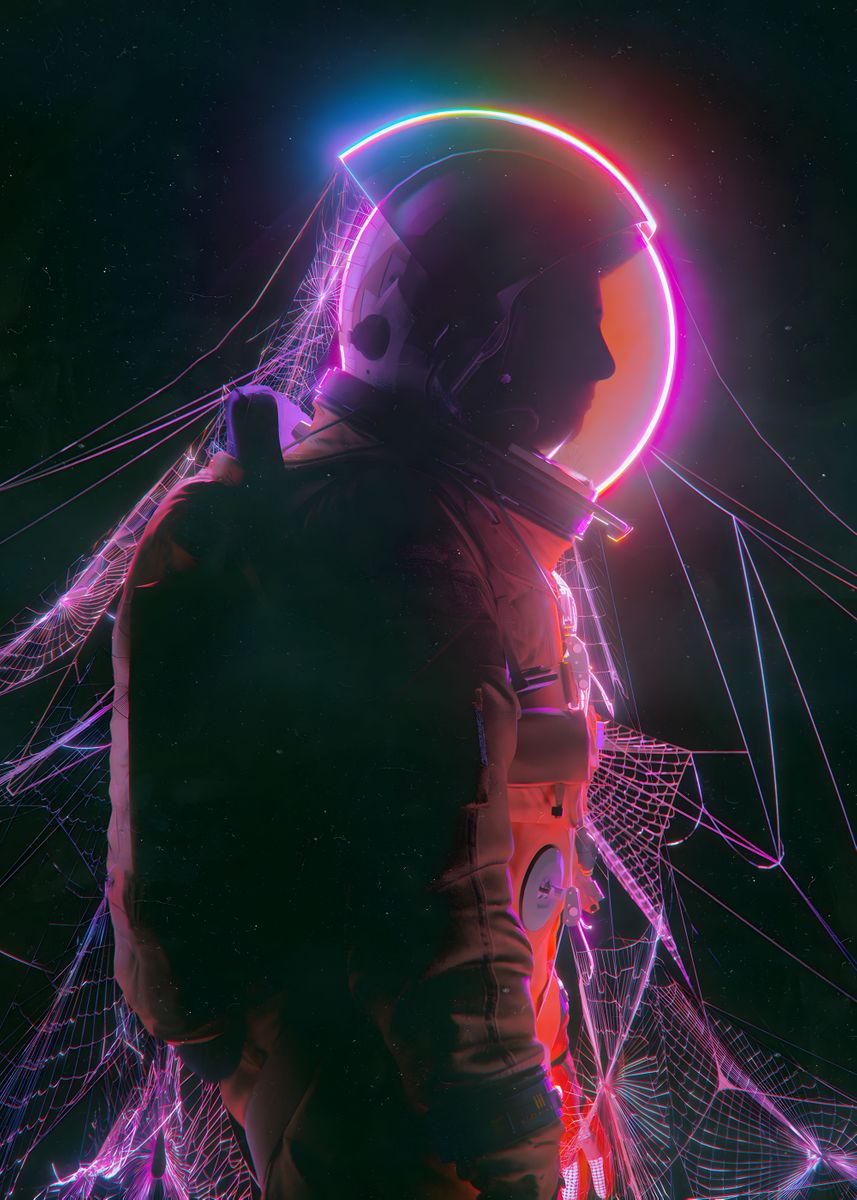 'Neon Explosion' Poster, picture, metal print, paint by Alex Romiro ...
