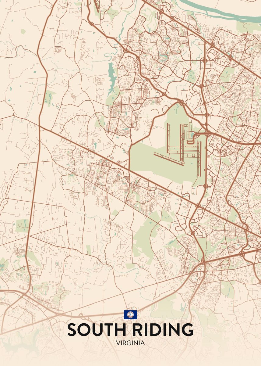 'South Riding VA' Poster, picture, metal print, paint by IMR Designs ...