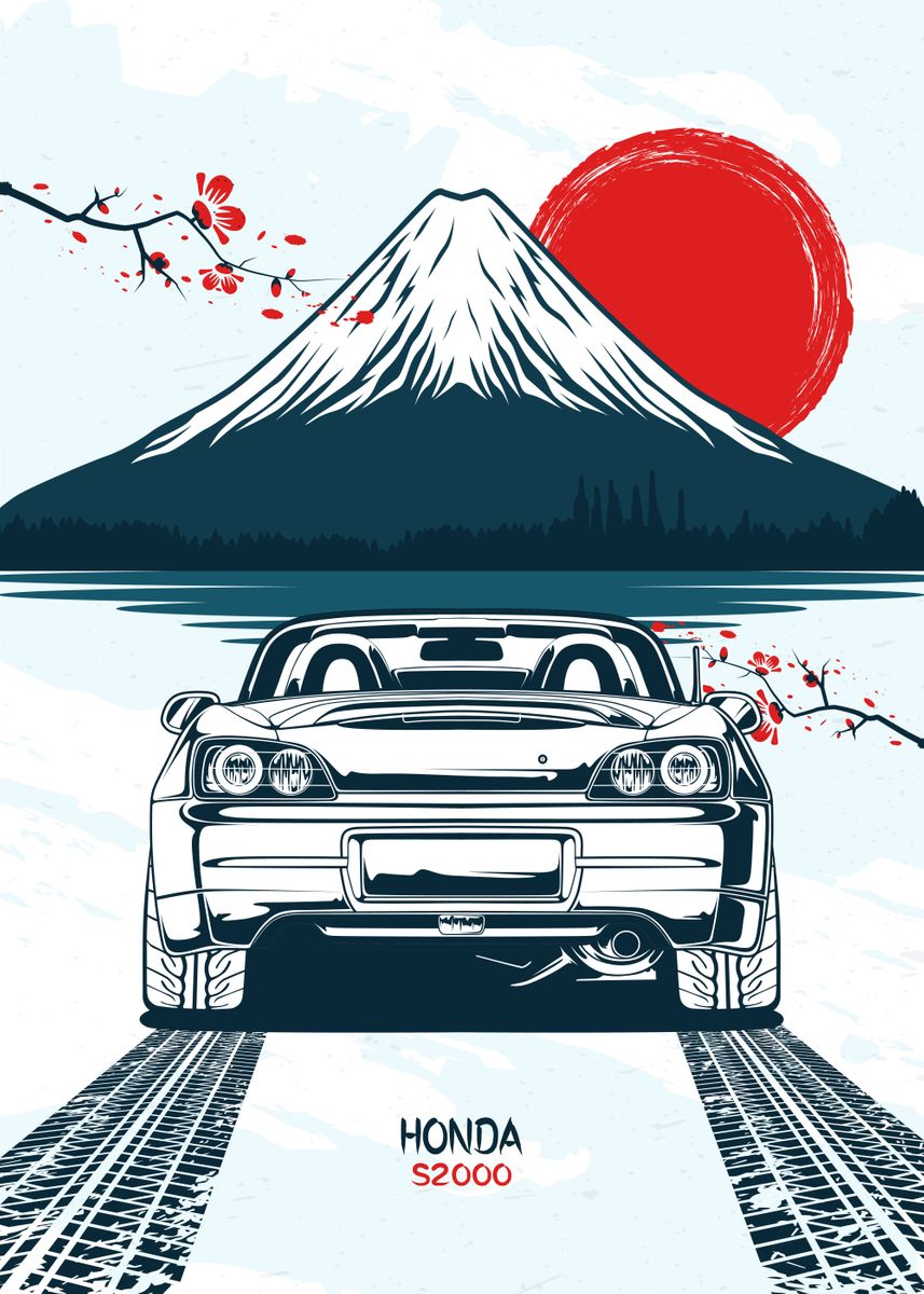 'Honda S2000' Poster, picture, metal print, paint by Faissal Thomas ...