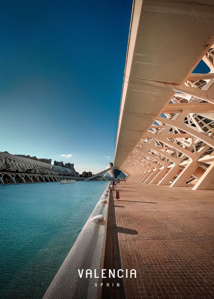 'Valencia ' Poster, picture, metal print, paint by Famous City | Displate