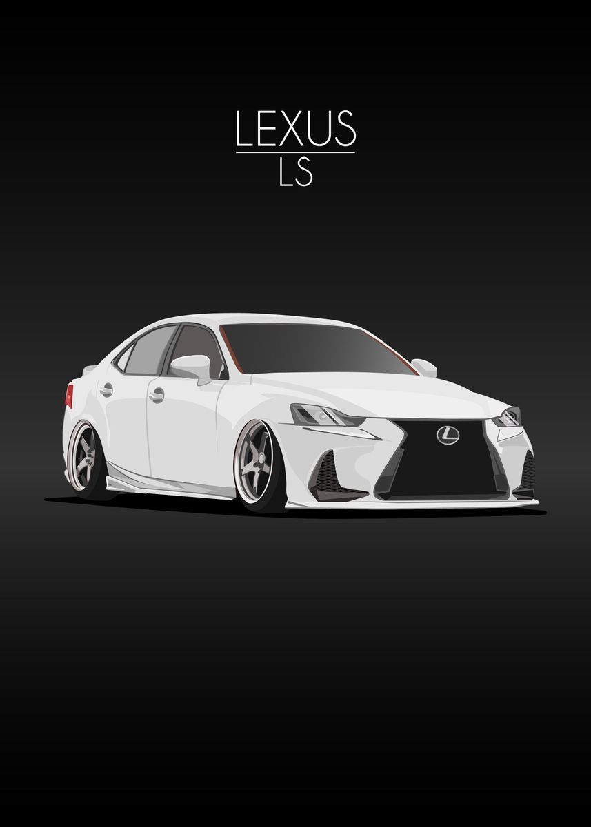 'Lexus LS' Poster, picture, metal print, paint by Ahmad Nur Ihsan ...