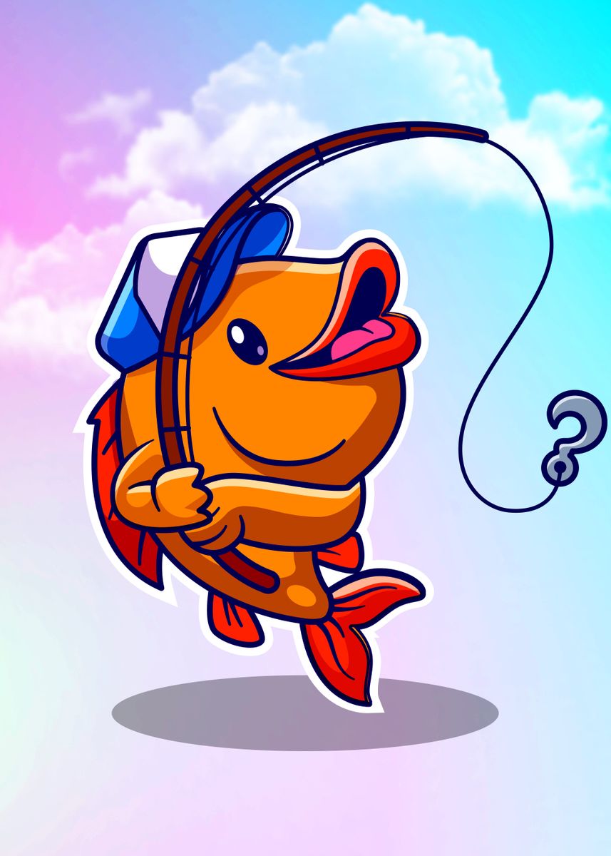 'Fish' Poster, picture, metal print, paint by khoa doan | Displate