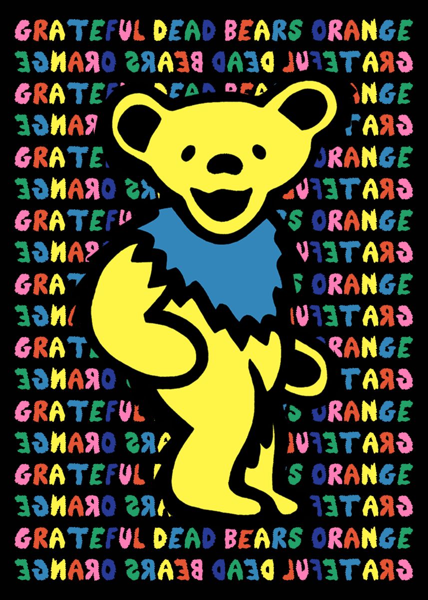 'yellow bears gftd ' Poster, picture, metal print, paint by Sum Port ...