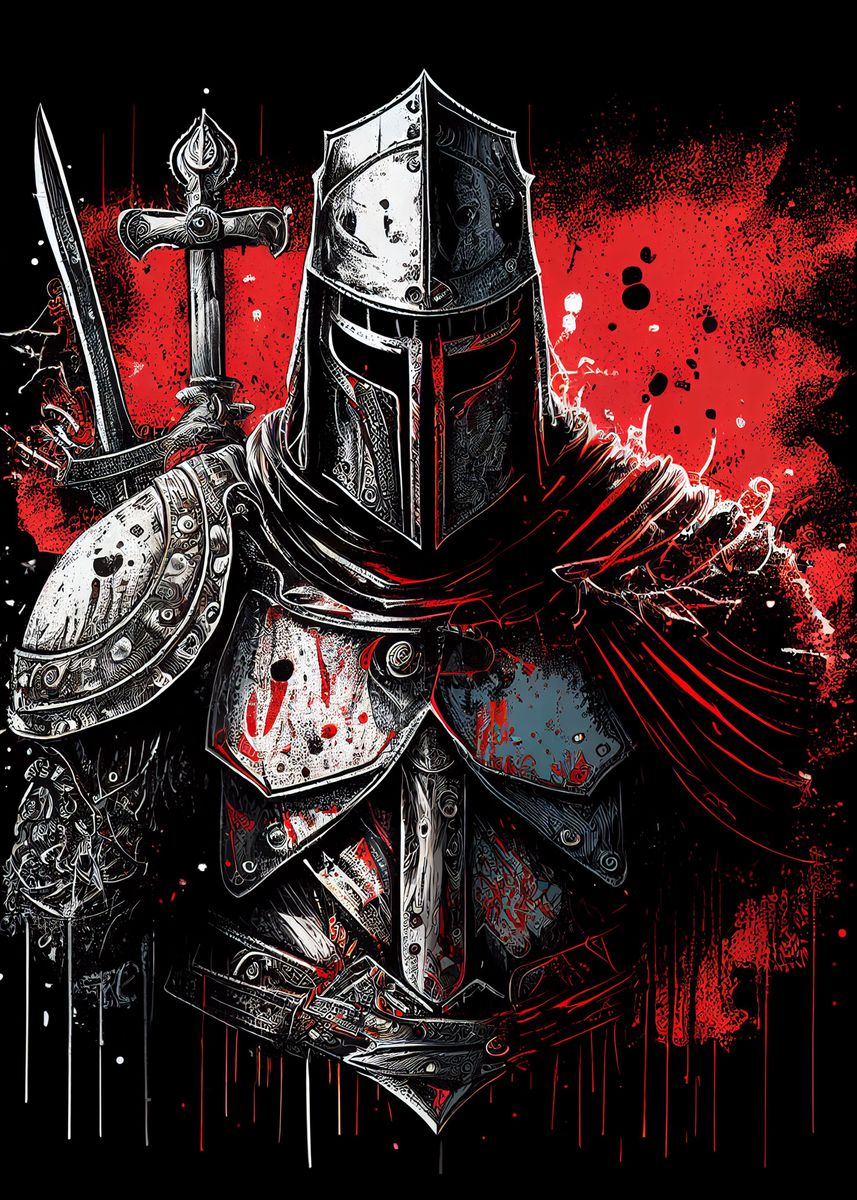 'Knight Armor' Poster, picture, metal print, paint by DecoyDesign ...