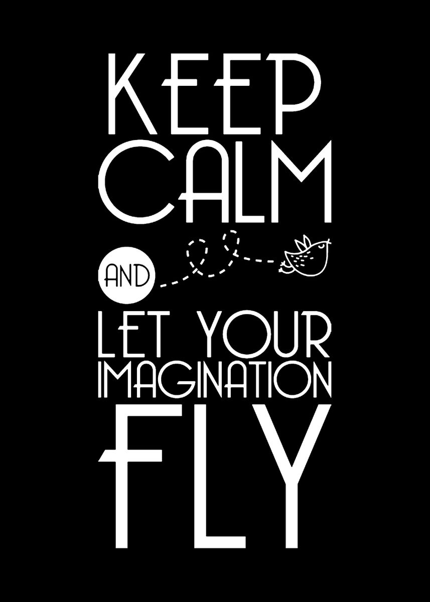 'Keep Calm and let it fly' Poster, picture, metal print, paint by ...