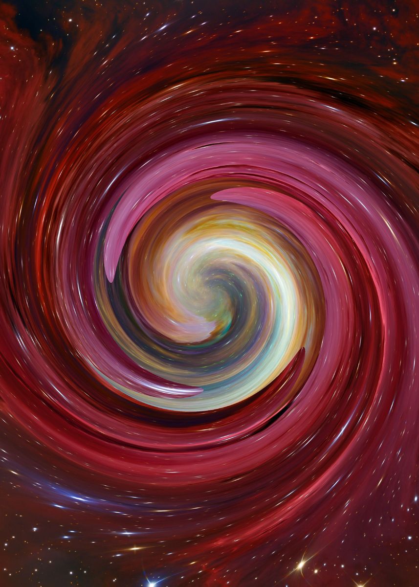 'spiral whirl galaxy' Poster, picture, metal print, paint by Amazing ...