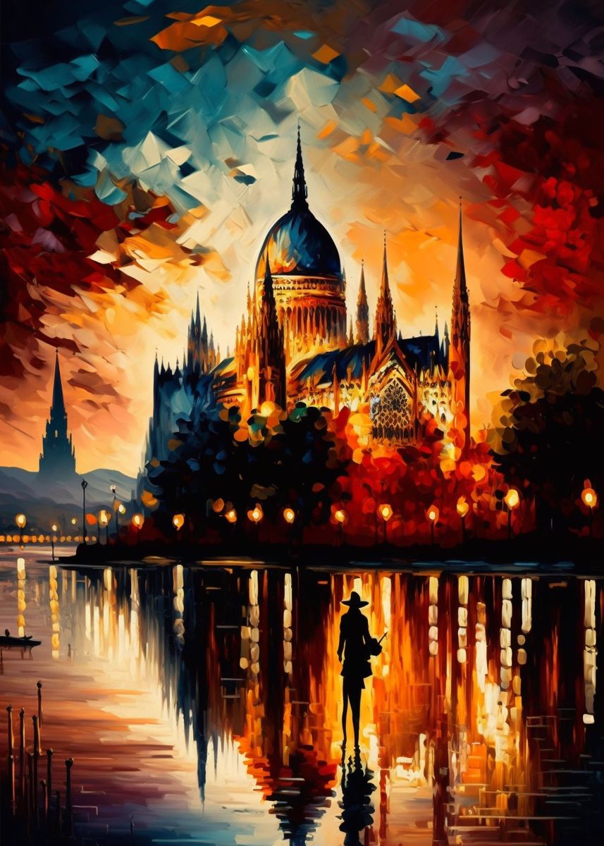 'Budapest in Color' Poster, picture, metal print, paint by Anxhela Sufa ...