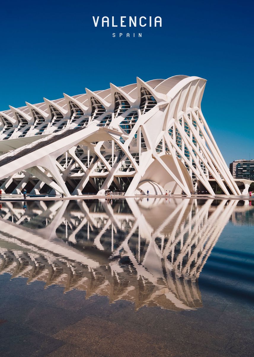 'Valencia ' Poster, picture, metal print, paint by Famous City | Displate