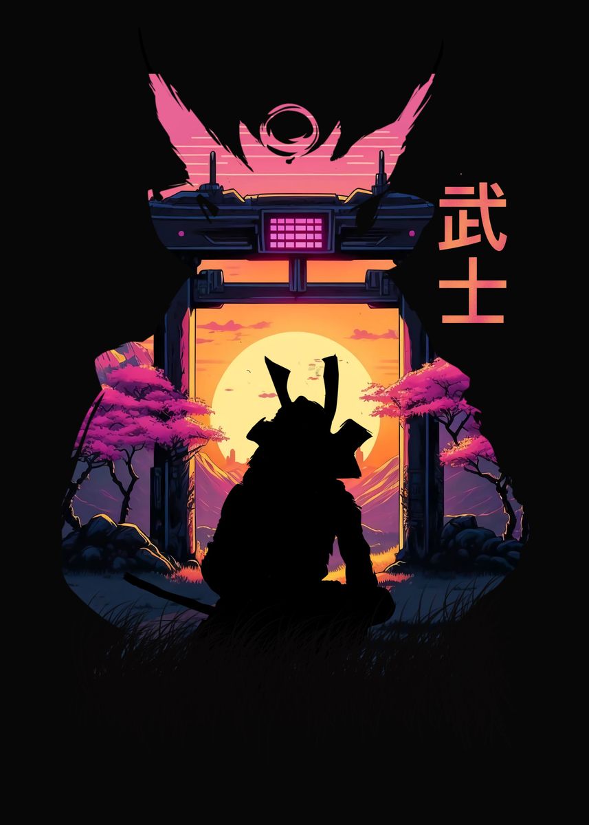 'Samurai' Poster, picture, metal print, paint by Japanese Warrior ...