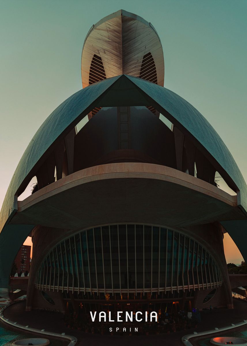 'Valencia ' Poster, picture, metal print, paint by Famous City | Displate