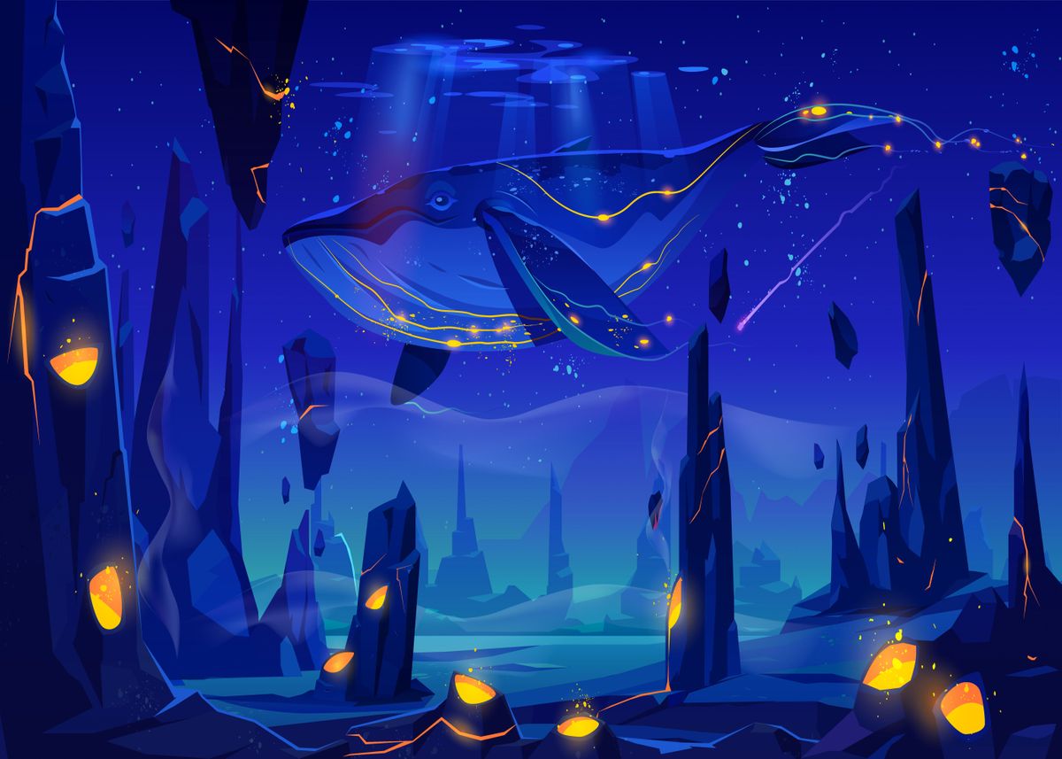 'Space fairy tale' Poster by Color Art | Displate