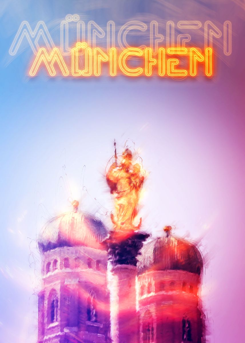 'Munich' Poster by Petra Rommelfanger | Displate