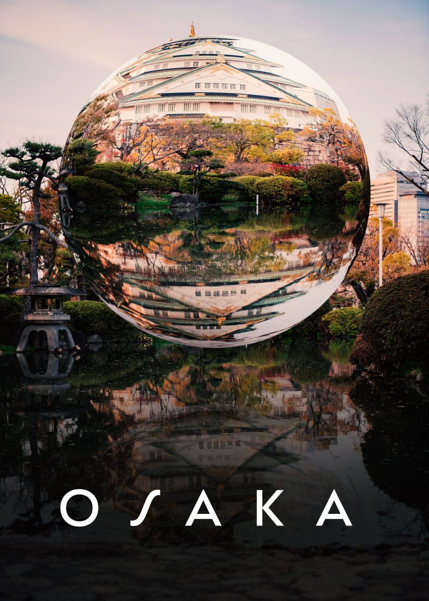 'Osaka Japan Abstract' Poster by Bipin Adhikari | Displate