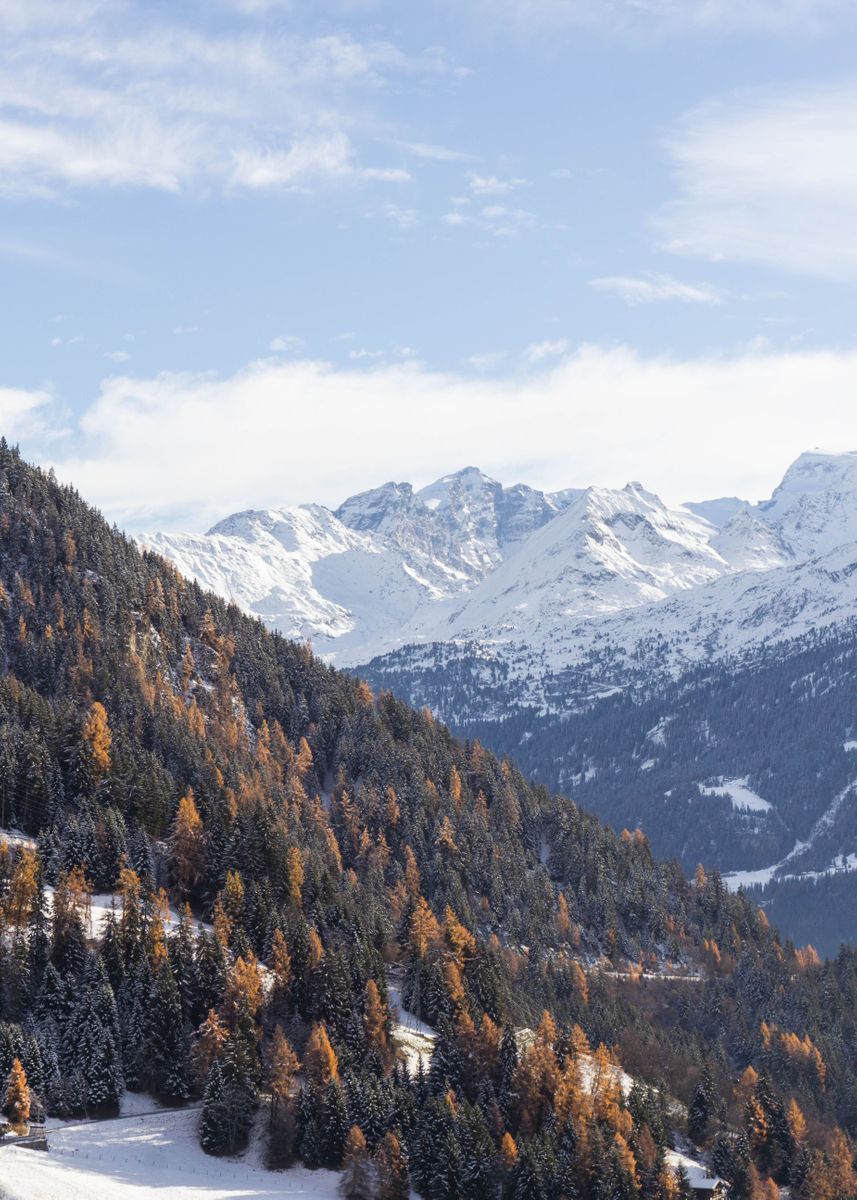 'Swiss balcony views' Poster, picture, metal print, paint by Bara ...