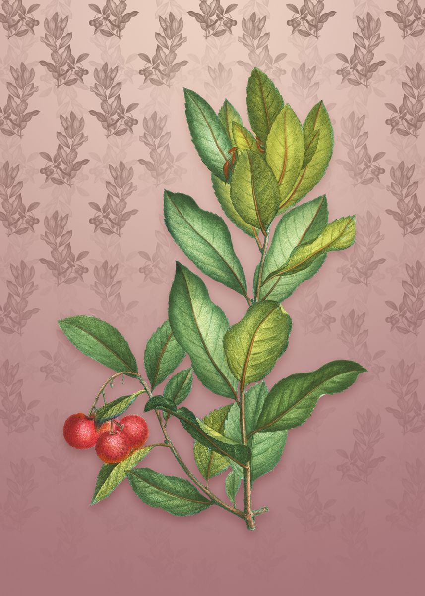 'Vintage Strawberry Tree' Poster, picture, metal print, paint by Holy ...