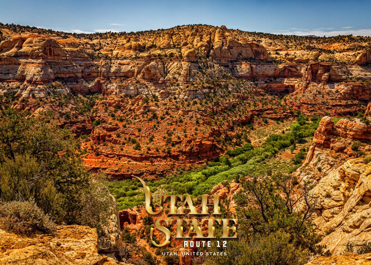'Utah State Route 12' Poster by Gestalt Imagery | Displate