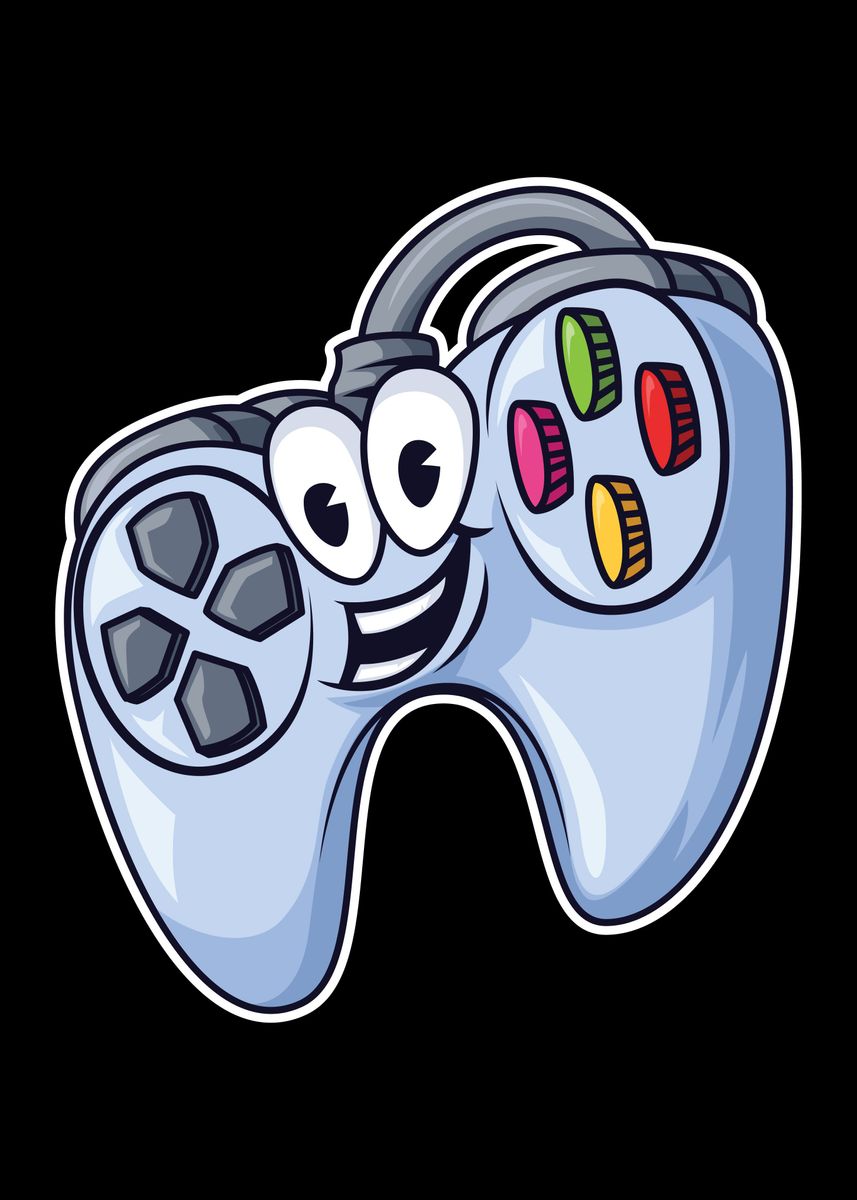 'Game Console Stick Game' Poster, picture, metal print, paint by hendra ...