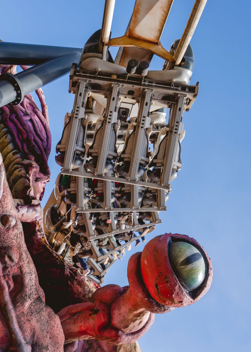 'Nemesis at Alton Towers' Poster, picture, metal print, paint by ...