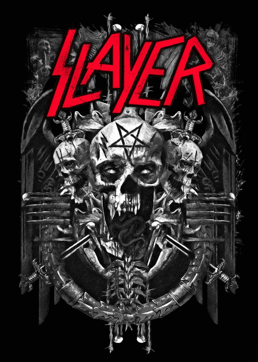 'Skeletons of Society' Poster, picture, metal print, paint by Slayer ...