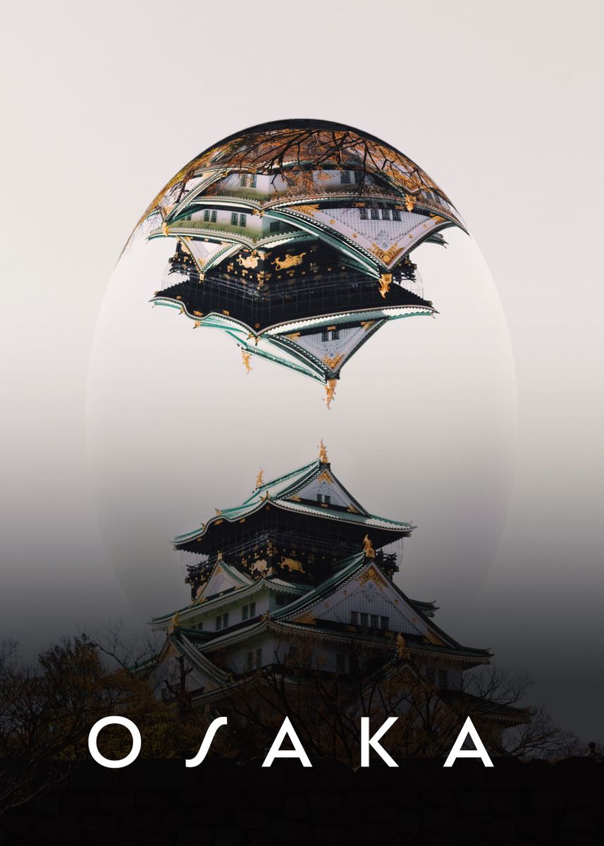 'Osaka Japan Abstract' Poster, picture, metal print, paint by KingTail ...