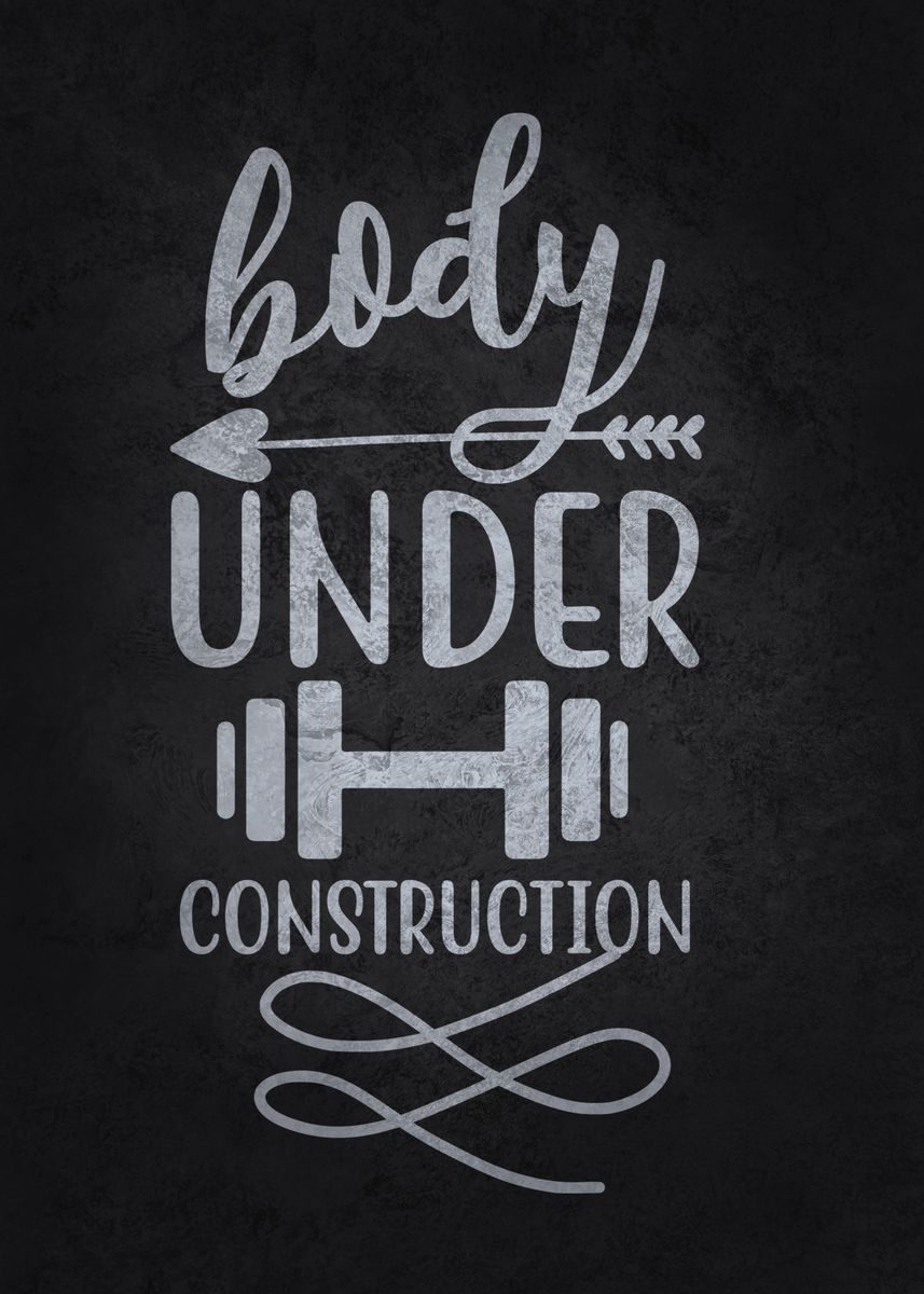 'Body Under Construction' Poster, picture, metal print, paint by GOHAN ...