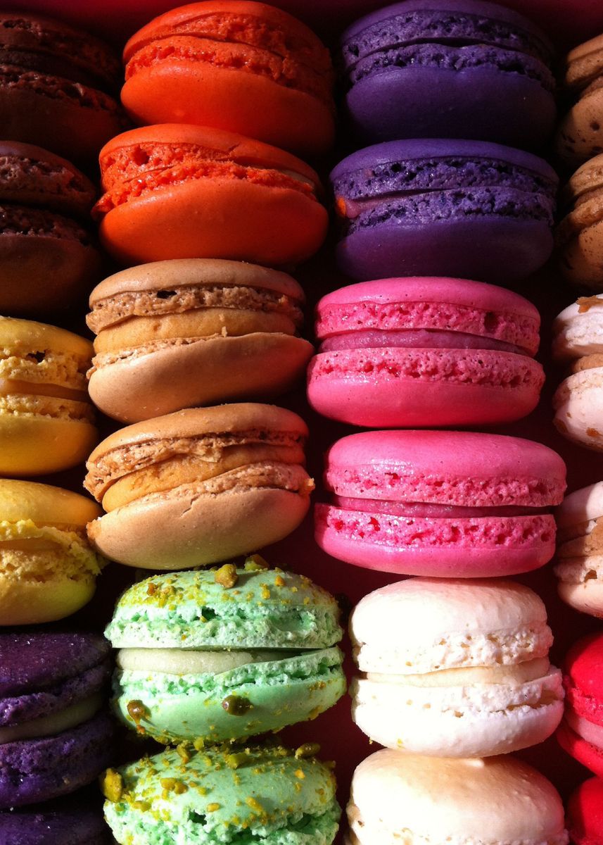'colorful macaroons ' Poster, picture, metal print, paint by Eng ...