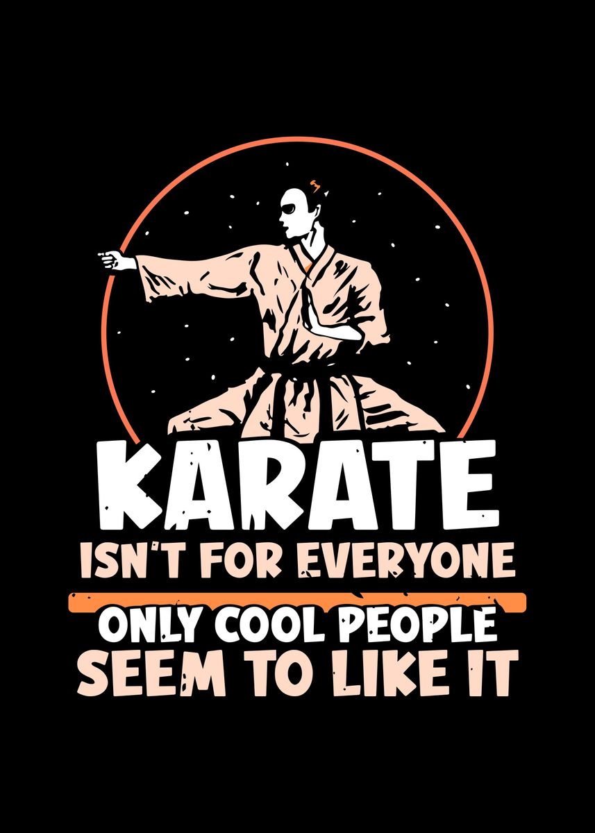 'Karate' Poster, picture, metal print, paint by Sebastian Wünsche ...