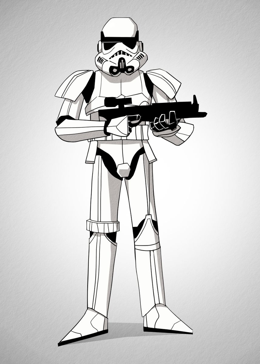 'Stormtrooper' Poster, picture, metal print, paint by Star Wars | Displate