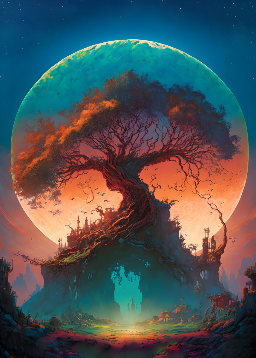 'Tree Of Life' Poster, picture, metal print, paint by Valter Shabani ...