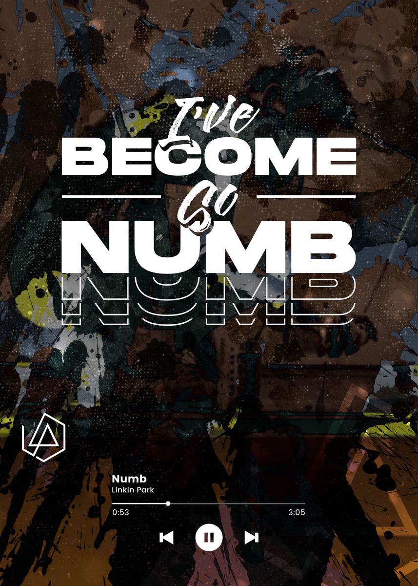 'Linkin Park Numb' Poster, picture, metal print, paint by Fergy Izvan ...